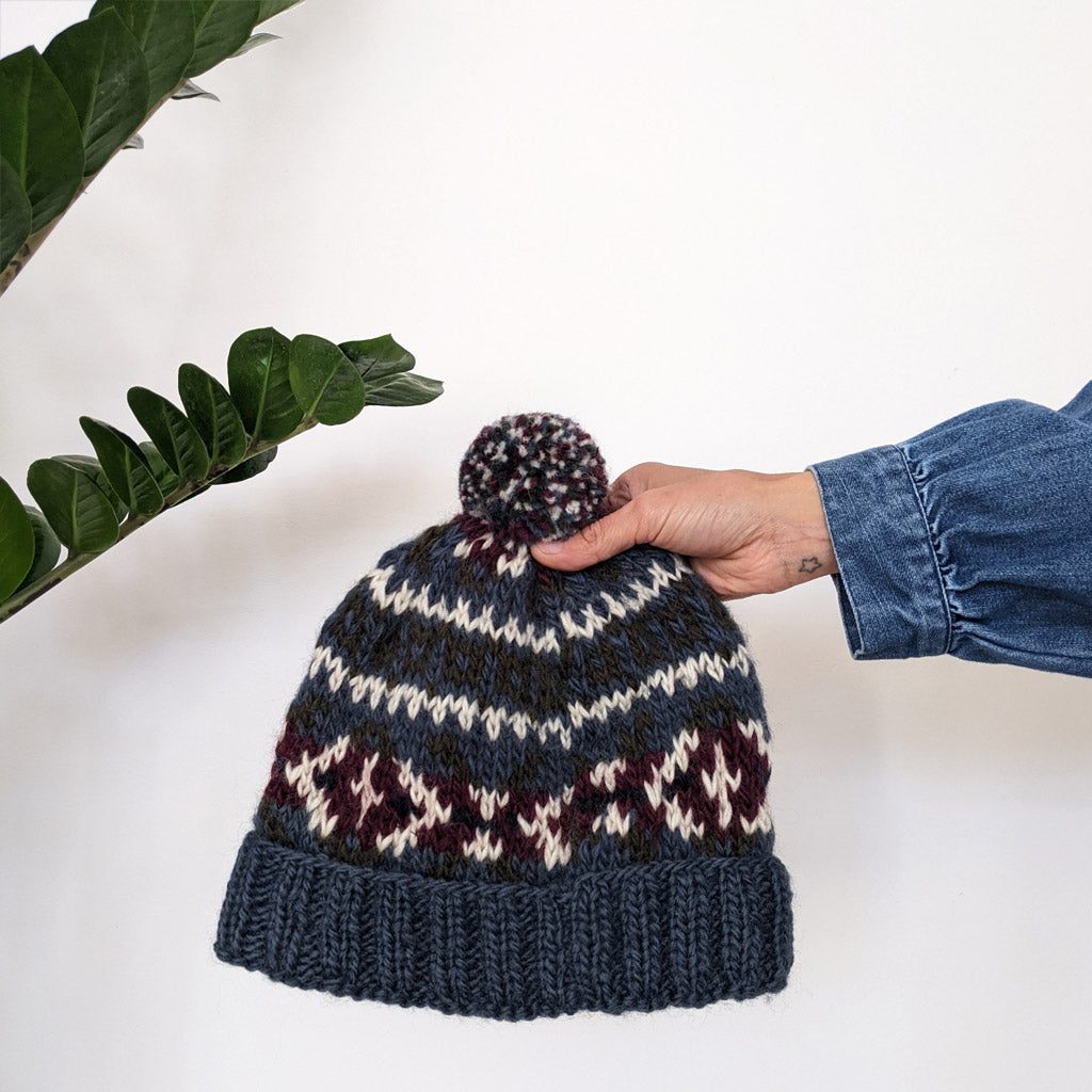 Fern Fair Isle Bobble Hat – BIBICO