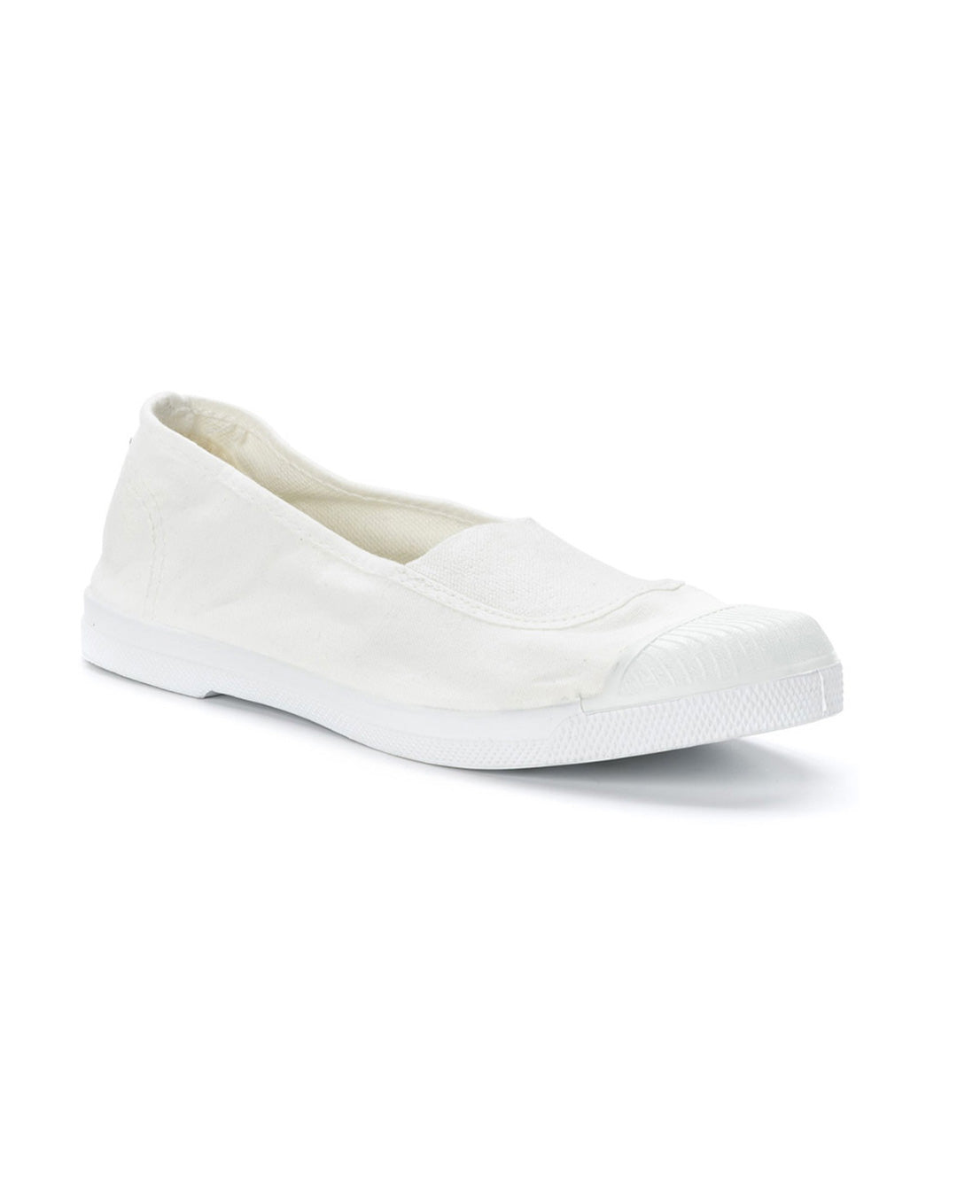 Classic White Cotton Slip On Plimsolls | Organic Cotton Shoes | by BIBICO