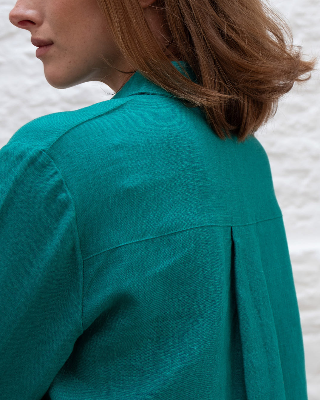Tara Jade Linen Shirt Dress | By BIBICO