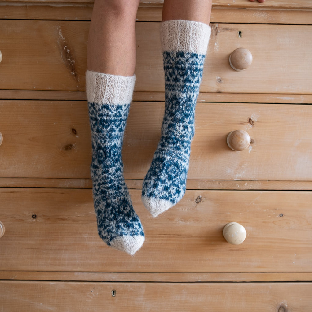 Hand knitted Wool Socks | Perfect for boot or slipper socks | by BIBICO